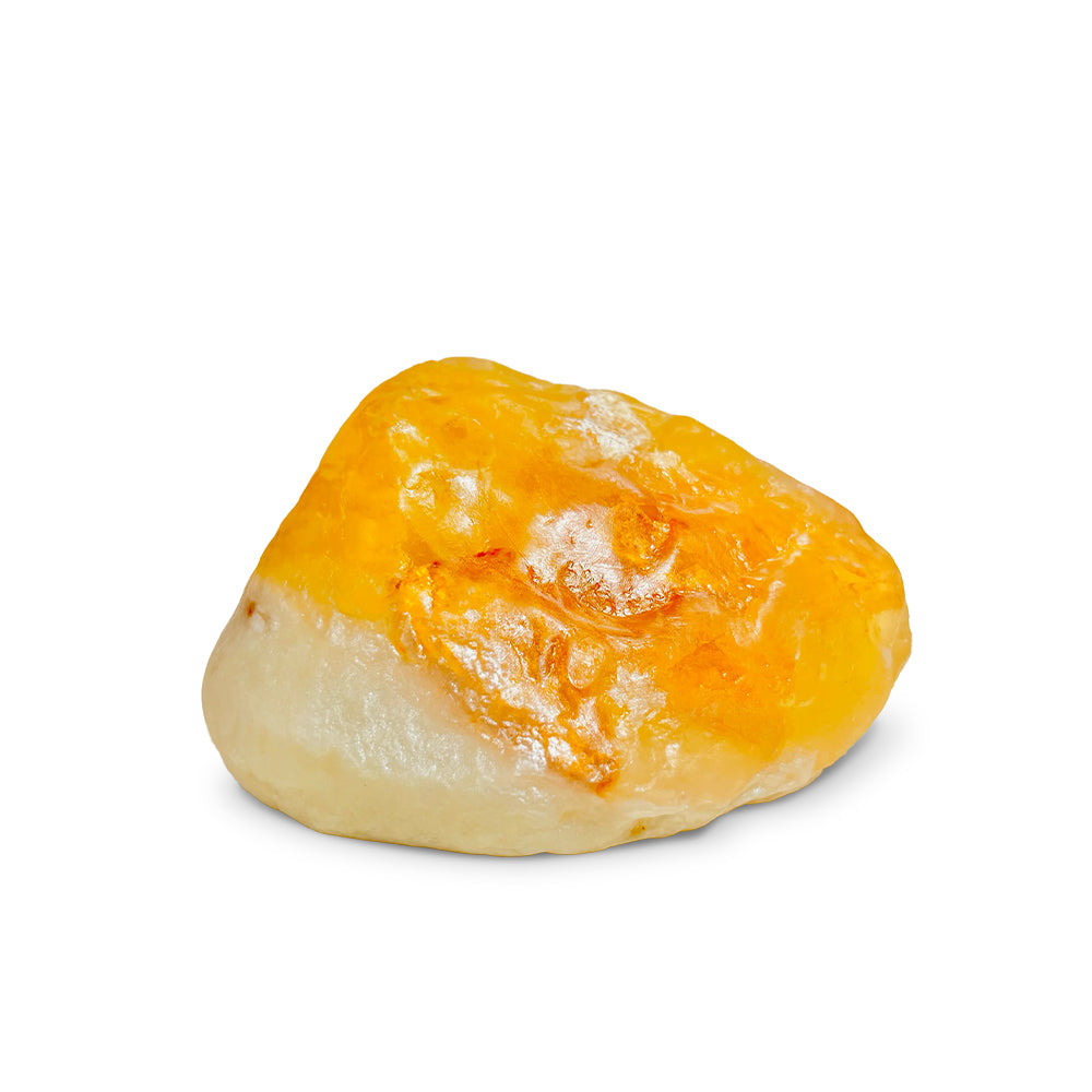 Soap Boulder Citrine — Stone Candles