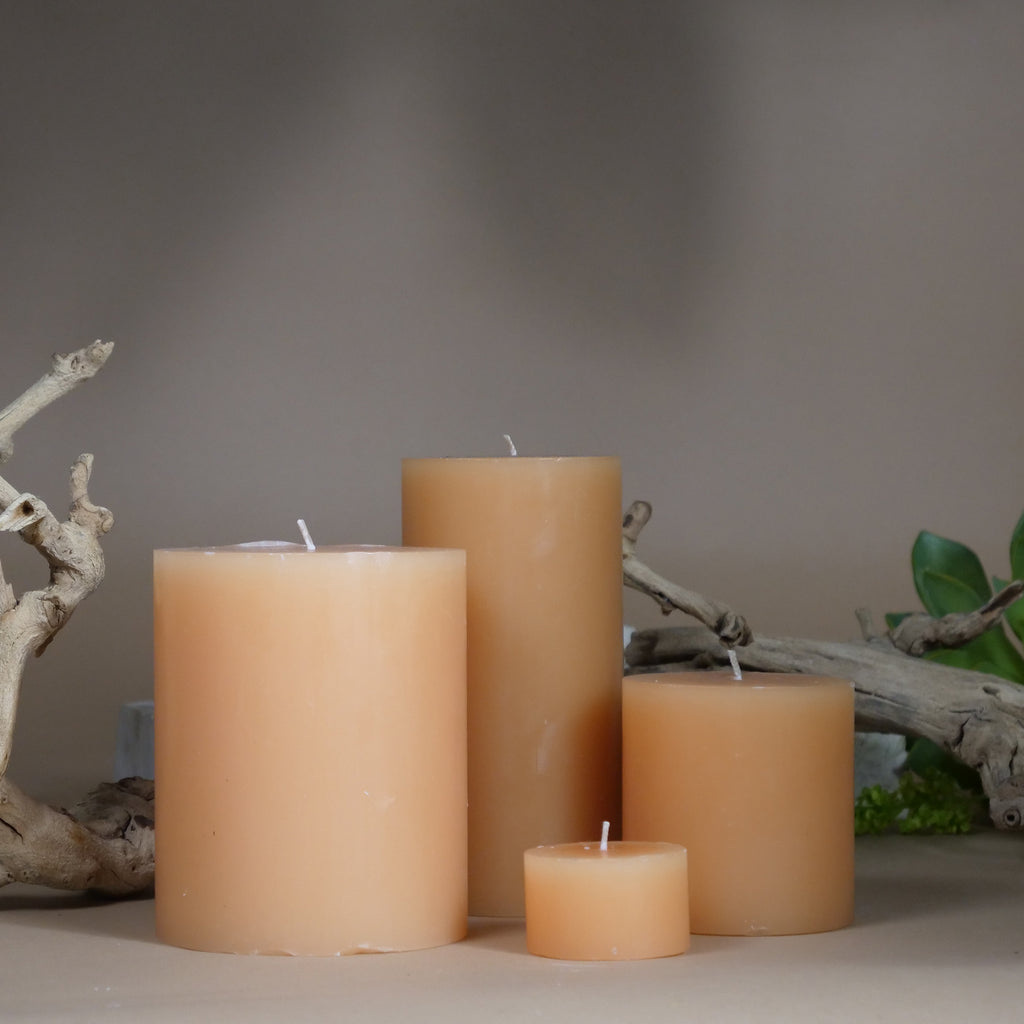 Unscented Pillars — Stone Candles