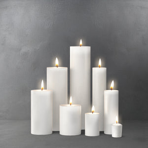 White Pillar Candles