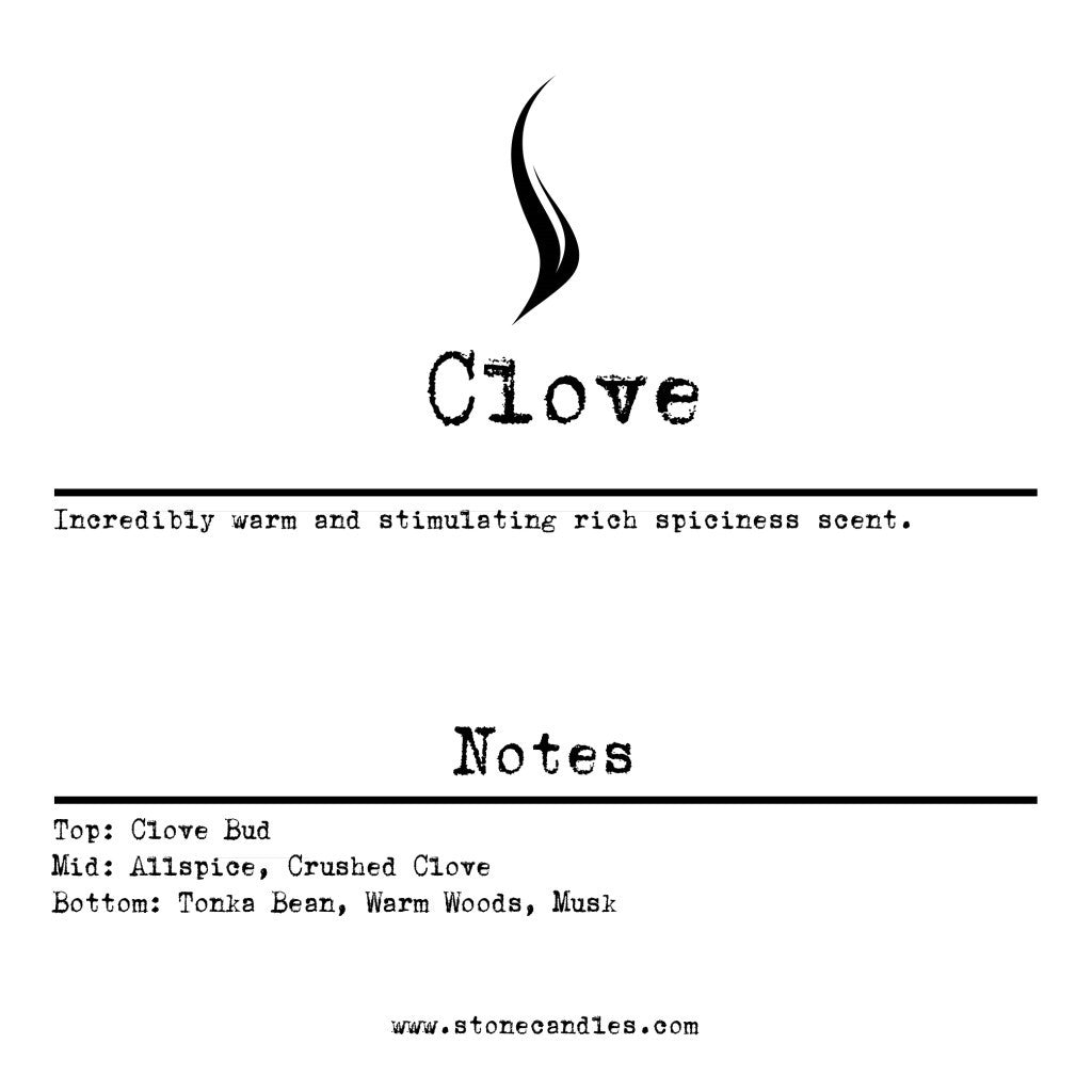 Clove Sample Scent Strip — Stone Candles