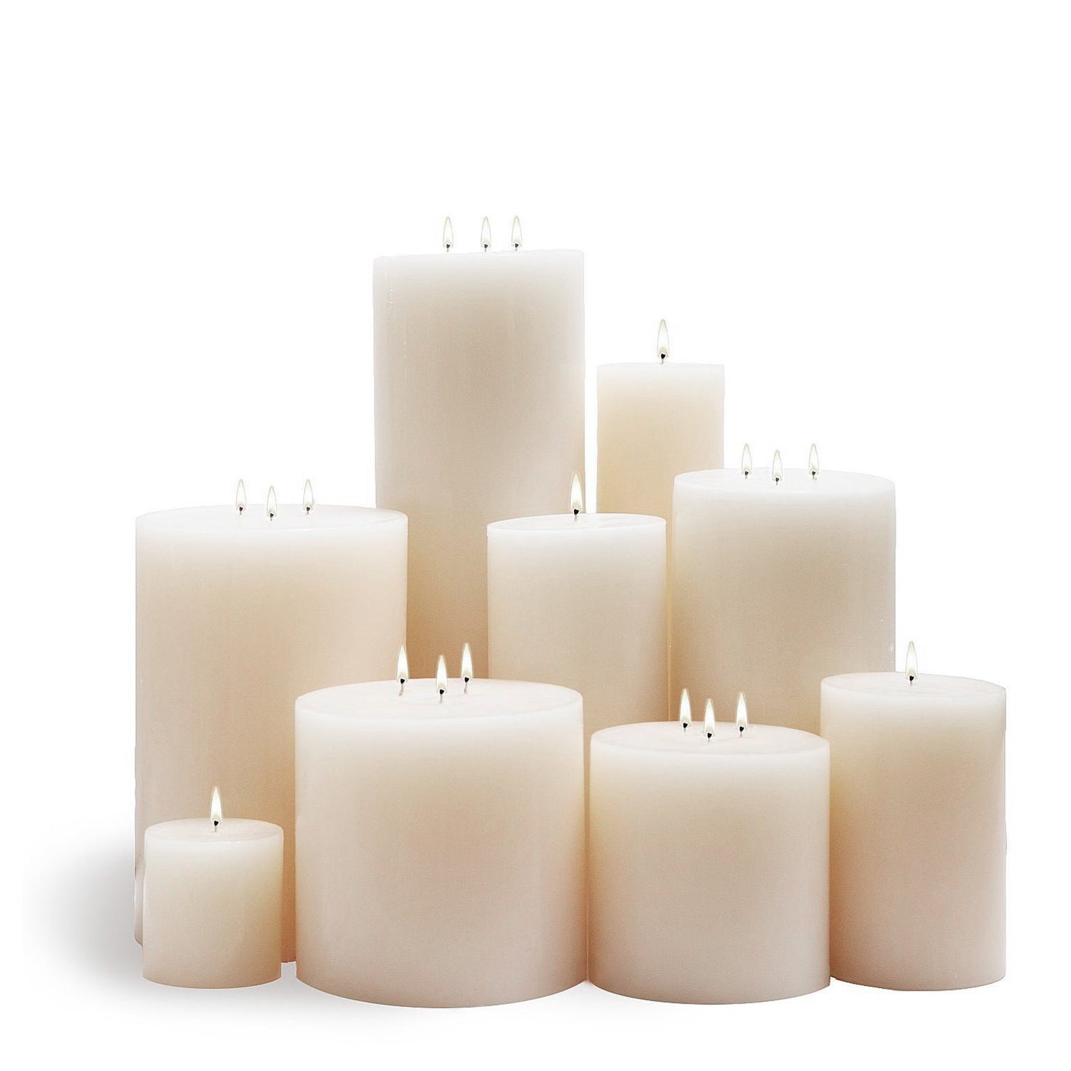Unscented Pillars — Stone Candles