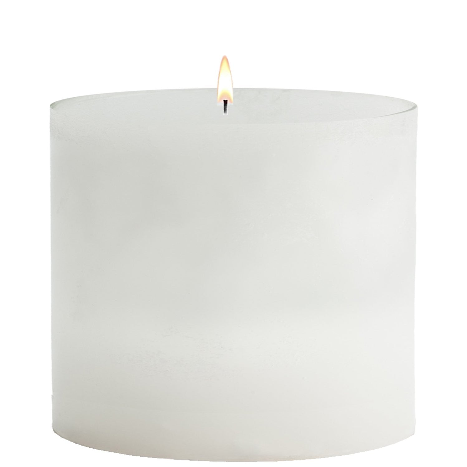 White Pillar Candles — Stone Candles