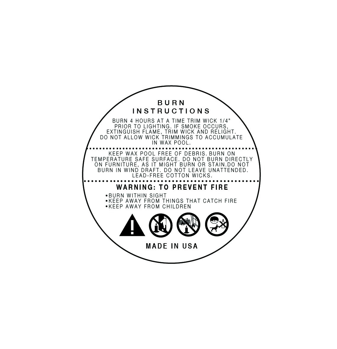 2" Bottom Warning Label